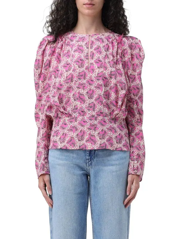 Isabel Marant Printed Cotton Top - Pink
