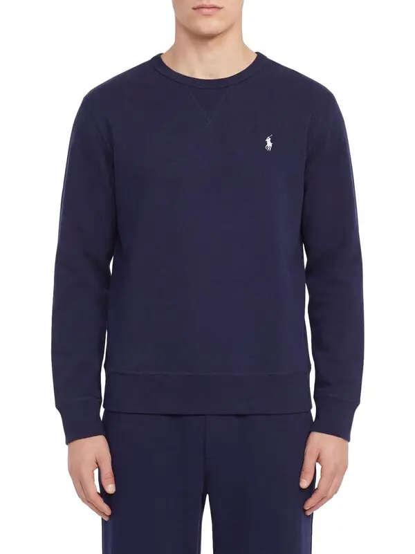 Polo Ralph Lauren Cotton Blend Crewneck Sweatshirt - Navy