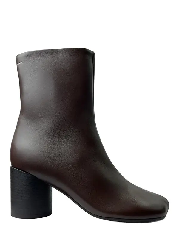 MAISON MARGIELA Ankle Boots With Block Heel - Brown