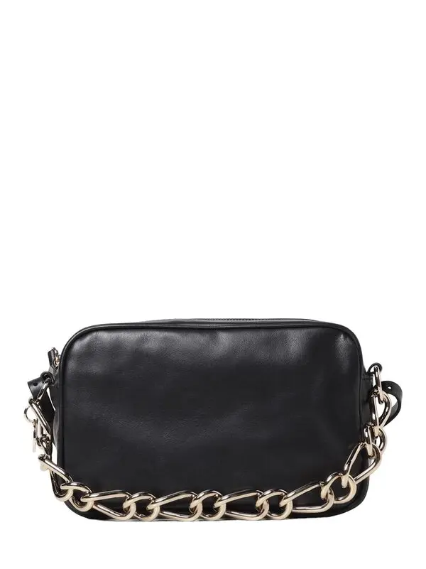 Red Valentino Mini Bag With Gold Tone Chain Strap - Black