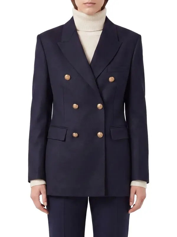 GOLDEN GOOSE Double Breasted Jacket - Blue