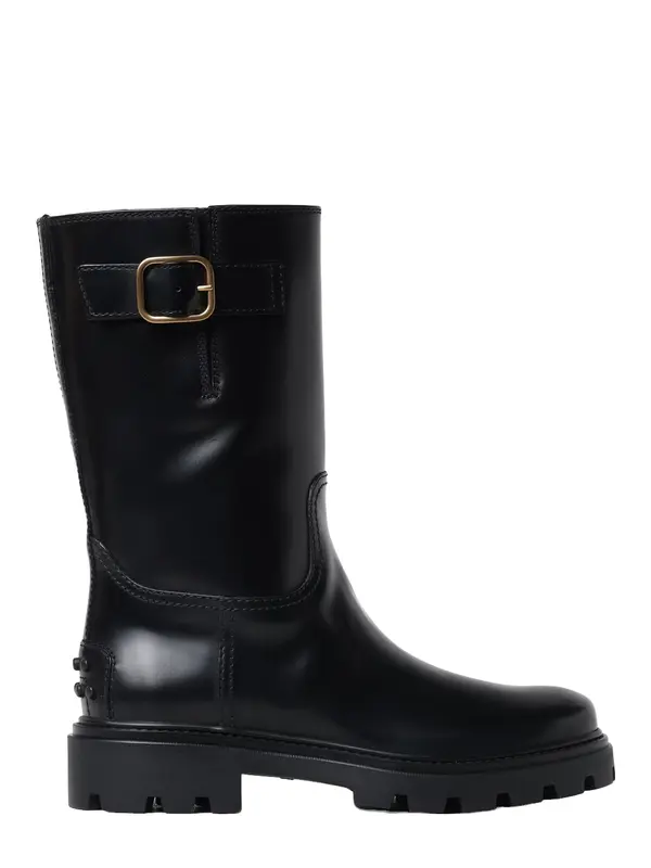 TOD'S Leather Boots - Black