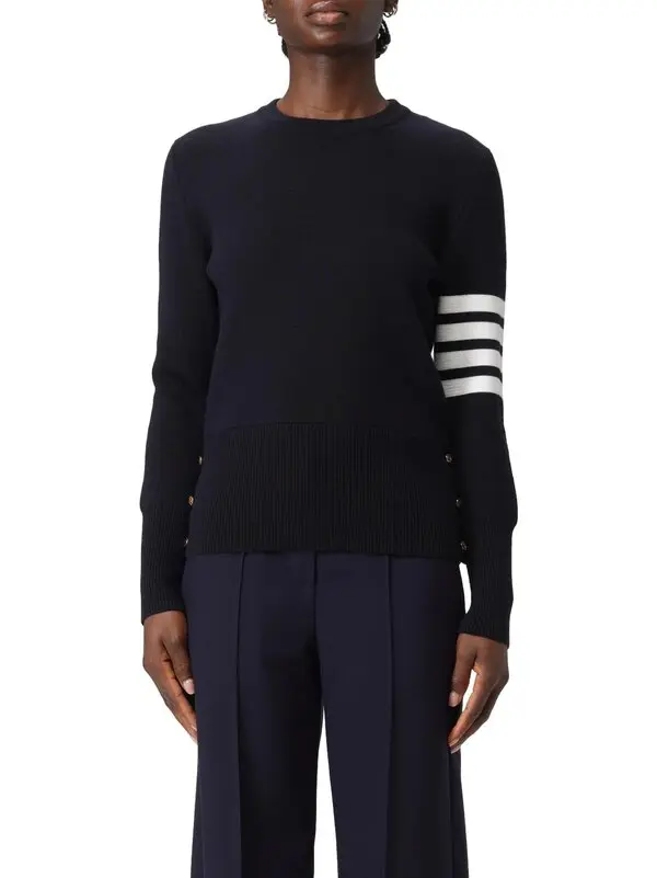 Thom Browne Milano Wool Sweater - Blue