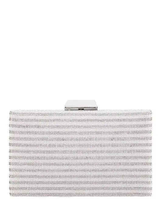 Nina Desyre Embellished Minaudière - White