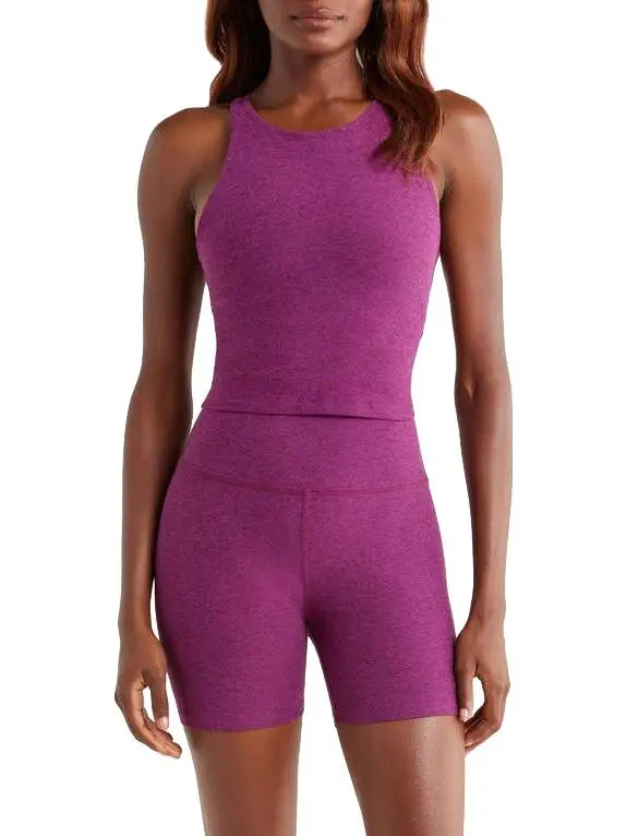 Beyond Yoga Spacedye Refocus Racerback Crop Tank - Aubergine-beet