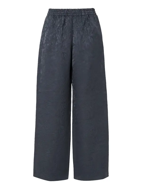 GOLDEN GOOSE Journey Satin-jacquard Pants - Blue