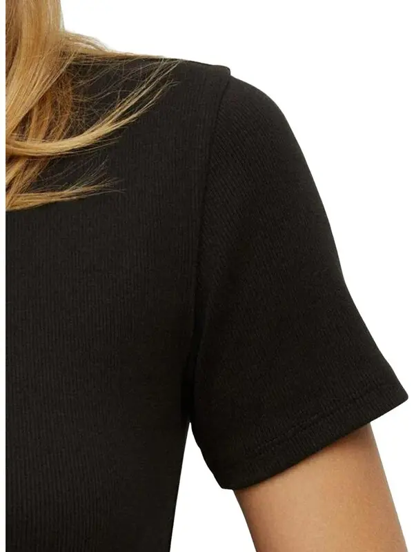 Veronica Beard Pruitt Crewneck Tee - Black
