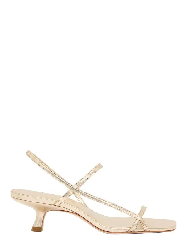 REFORMATION Serenity Bare Sandal - Gold