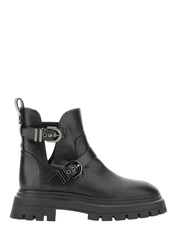 STUART WEITZMAN Maverick Bedford Motorcycle Boots - Black