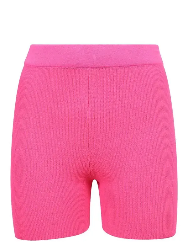 Jacquemus Ribbed Shorts - Pink