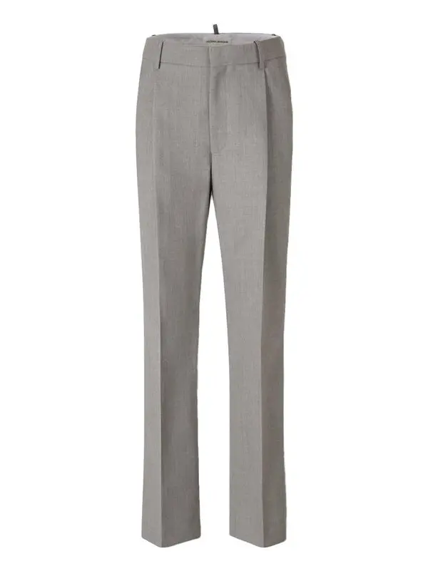 Victoria Beckham Dress Trousers With Pleats - Grey