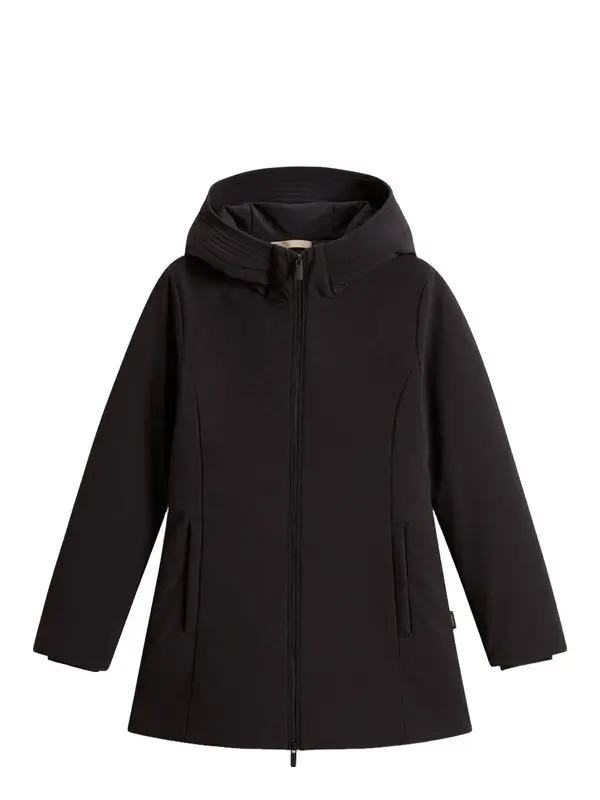 Woolrich Midi Parka Coat - Black