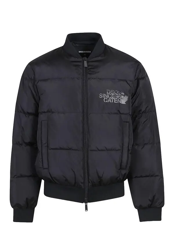 Dsquared2 Easy Puffer Bomber Jacket - Black