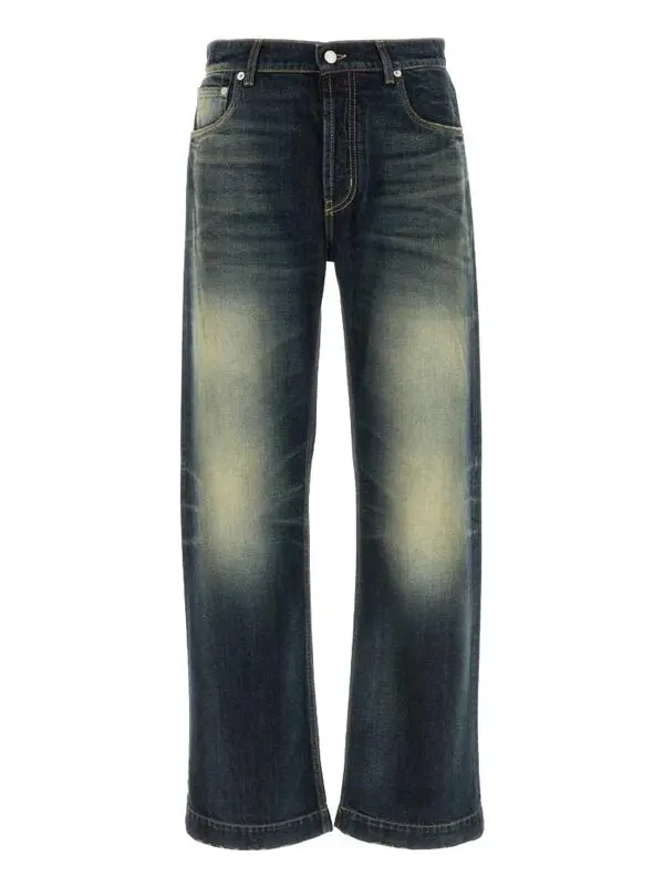 Alexander McQueen Wide Leg Jeans - Darkindigo