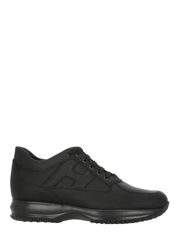 Hogan Smooth Leather Sneakers - Black
