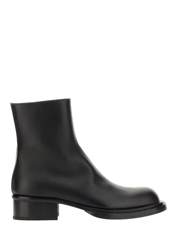 Alexander McQueen Cuban Stack Boots - Black