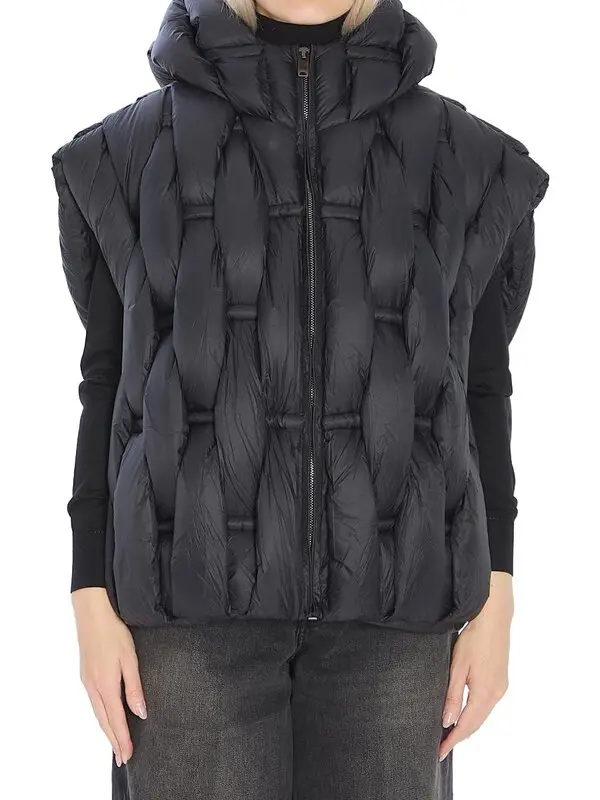 RAXXY Padded Nylon Vest - Black