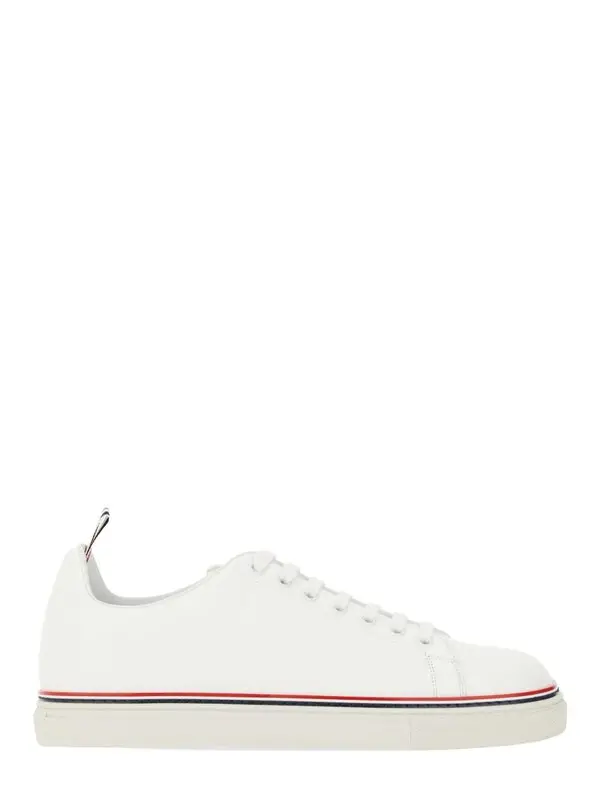 Thom Browne Low Top Tennis Sneakers - White