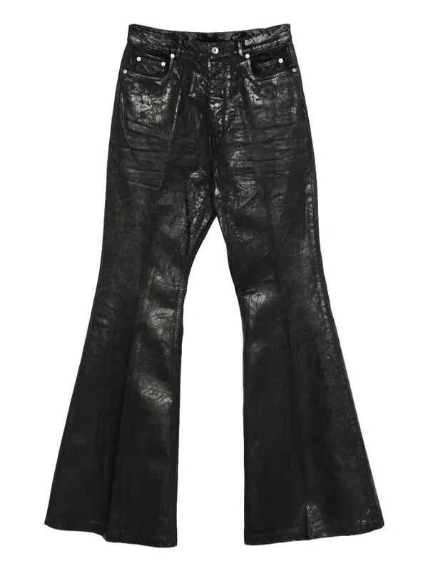 Rick Owens Flared Leg Trousers - Black