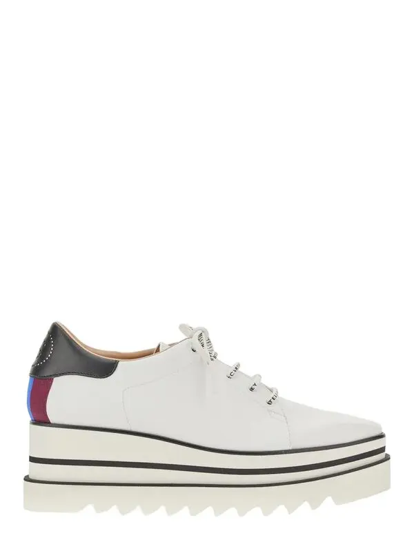 Stella McCartney Lace-up Wedge Elyse - White