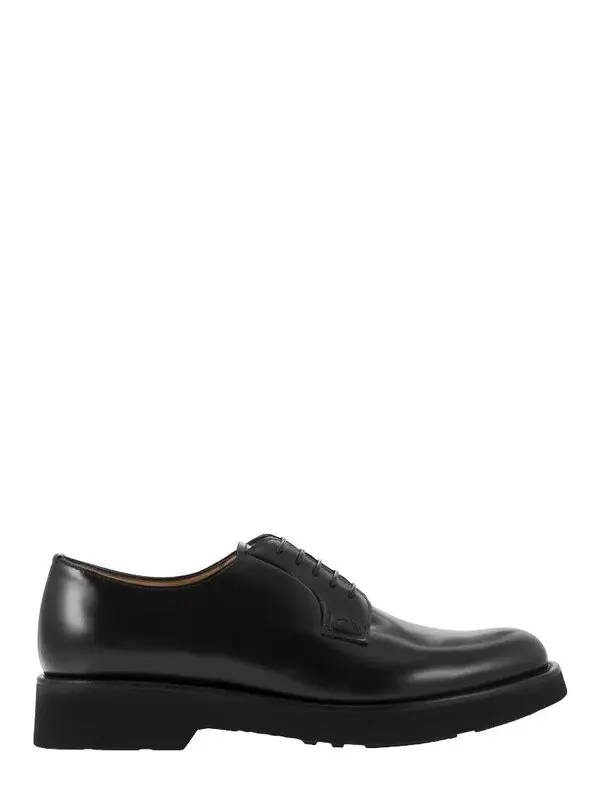 Church's Semi-gloss Calfskin Leather Derby - Black