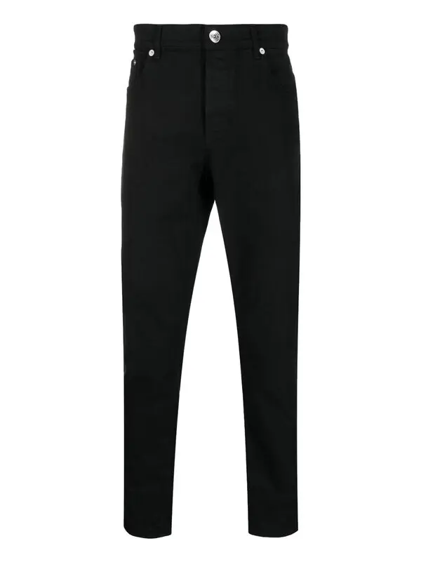 Brunello Cucinelli Mid-rise Straight-leg Jeans - Black