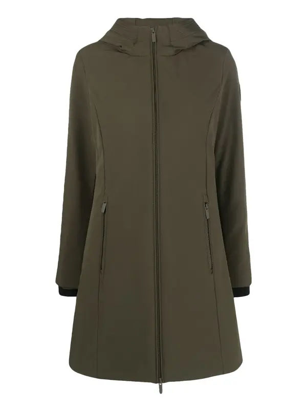 Woolrich Padded Hooded Coat - Green