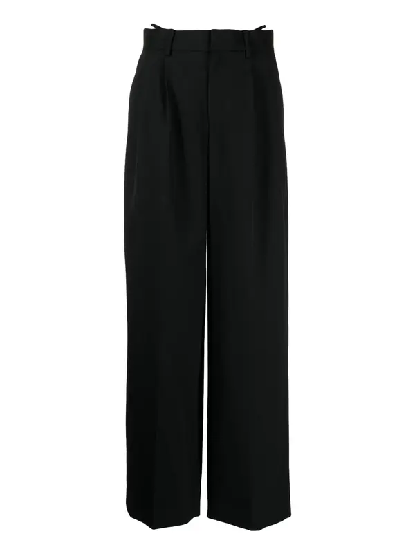 Alexander Wang Layered Wide-leg Trousers - Black