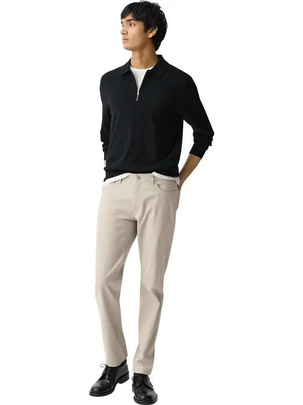 Theory Raffi Neoteric Twill Pant - Oat Milk