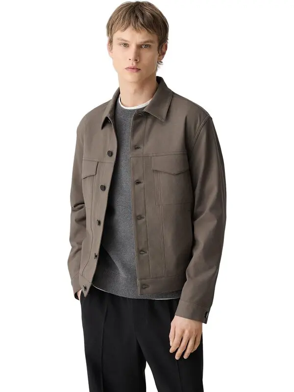 Theory River Trucker Jacket - Morel