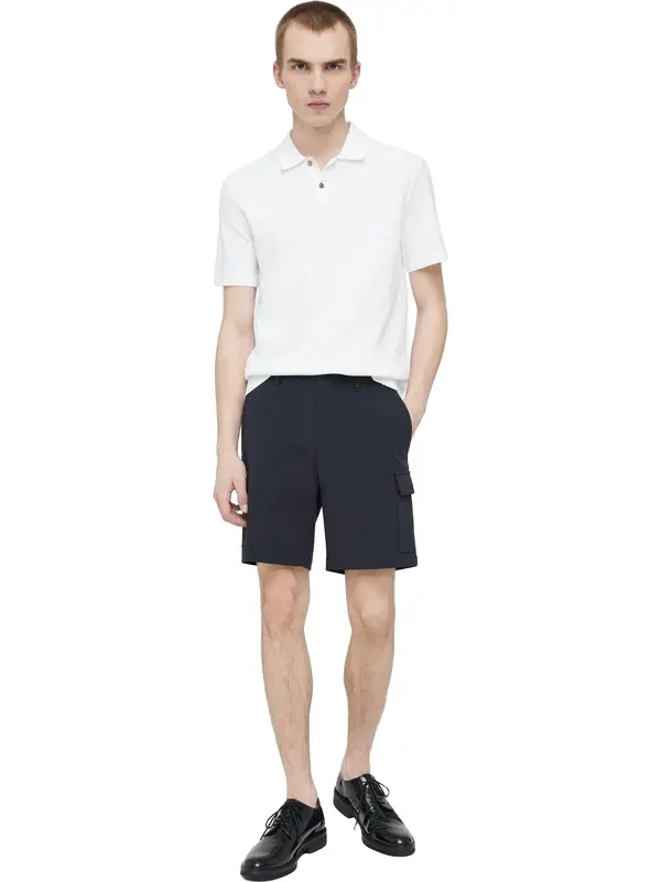 Theory Classic-fit Neoteric Twill Cargo Shorts - Baltic