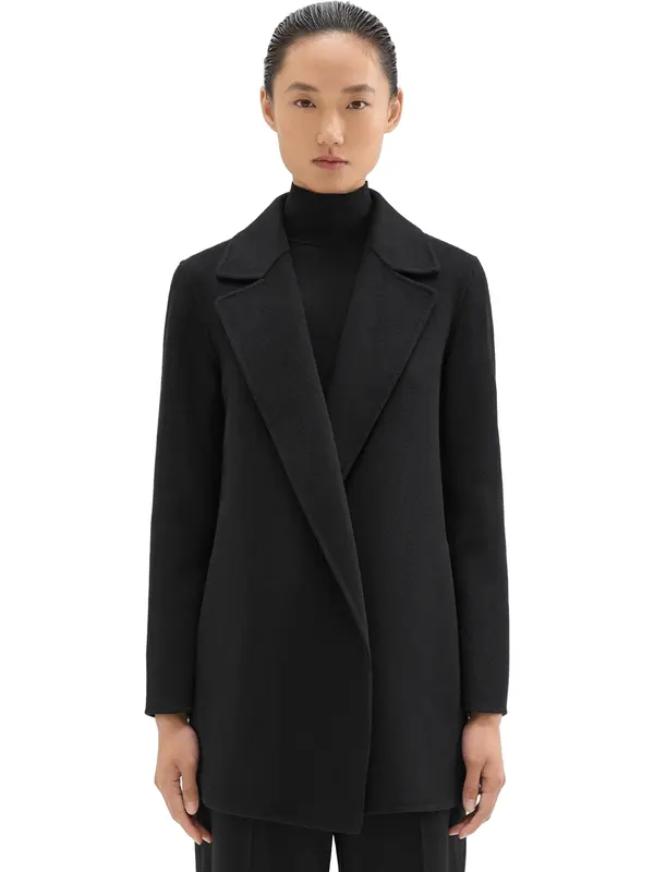 Theory Clairene Double-face Wool-cashmere Jacket - Black
