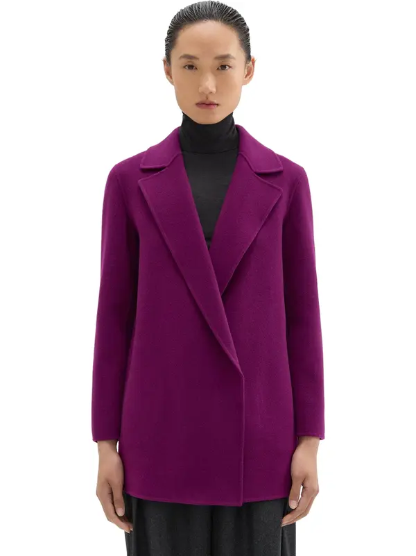 Theory Clairene Double-face Wool-cashmere Jacket - Caspia