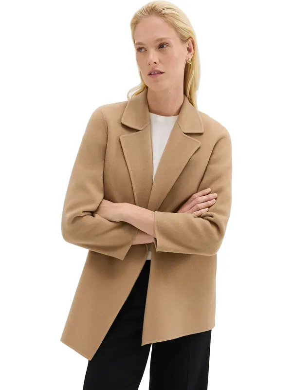 Theory Clairene Double-face Wool-cashmere Jacket - New Camel