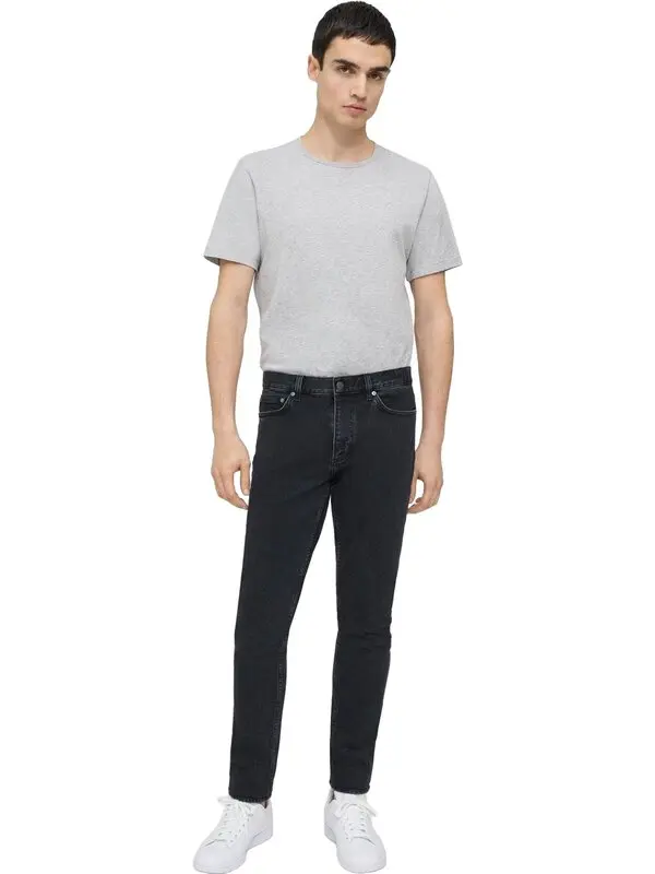 Theory Skinny Fit Stretch Denim Jeans - Washed Black