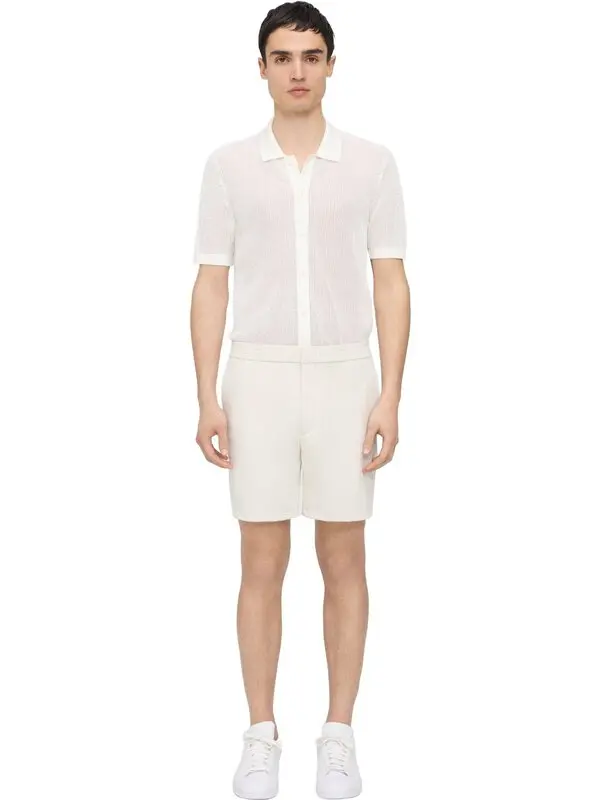 Theory Tapered Drawstring Short - Light Cream