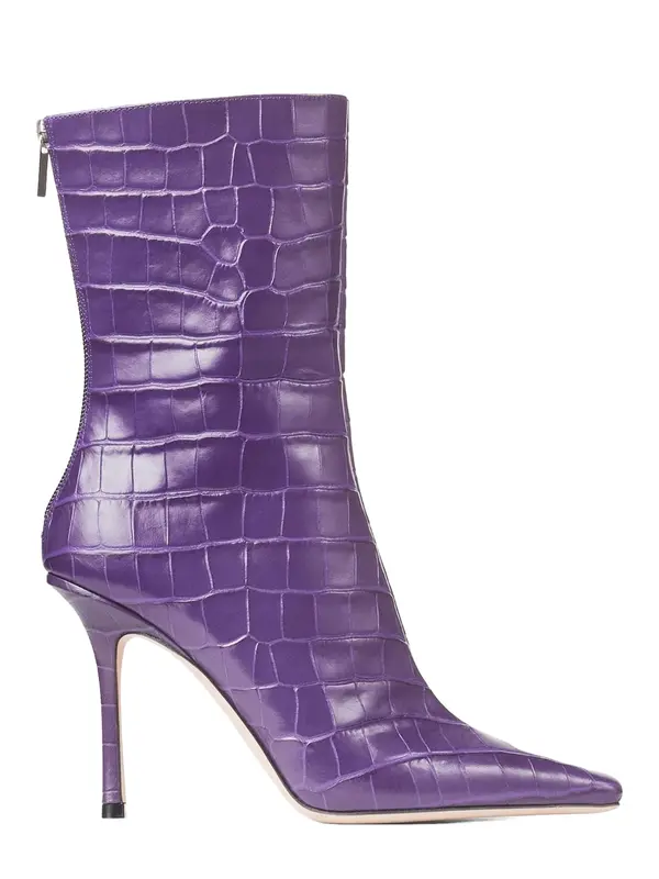 JIMMY CHOO Agathe 100mm Boots - Purple