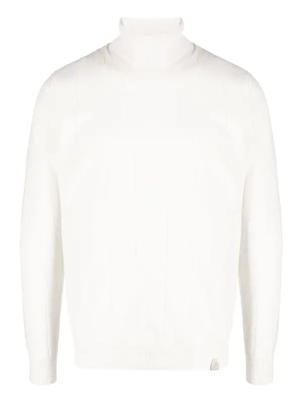 Brioni Roll-neck Cashmere Jumper - Neutrals