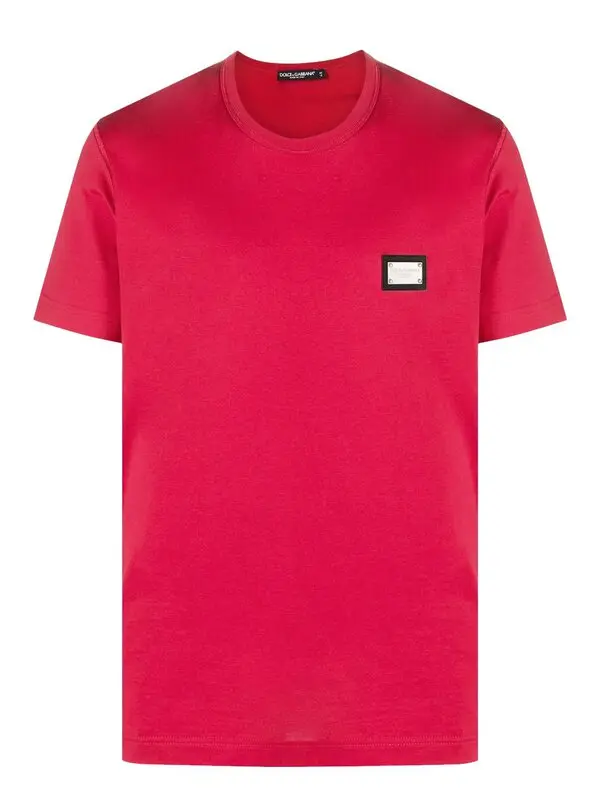Dolce & Gabbana Dg Essentials Cotton T-shirt - Red