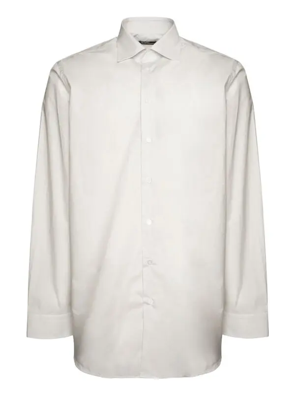 Raf Simons X Philippe Vandenberg Big Fit Shirt With Grand Amour Print - Pearl