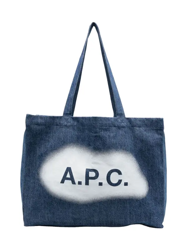 A.p.c. Diane Denim Tote - Blue