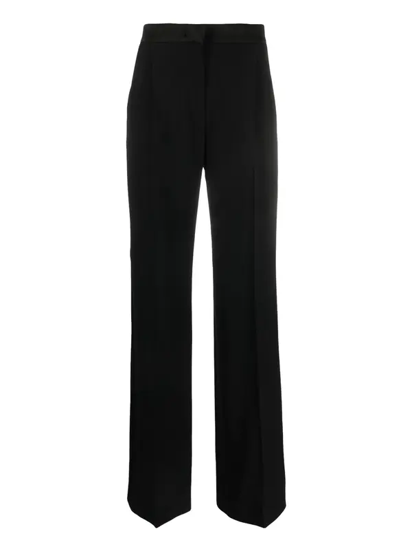 Alberta Ferretti Tailored-cut Wide-leg Trousers - Black