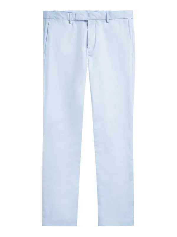 Polo Ralph Lauren Logo-tag Cotton Trousers - Blue