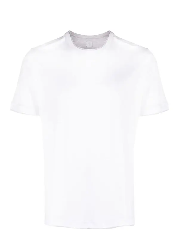 Eleventy Crew-neck Cotton T-shirt - White