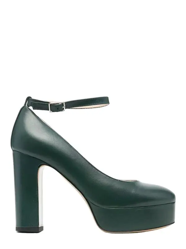 P.a.r.o.s.h Ankle-strap Platform Pumps - Green