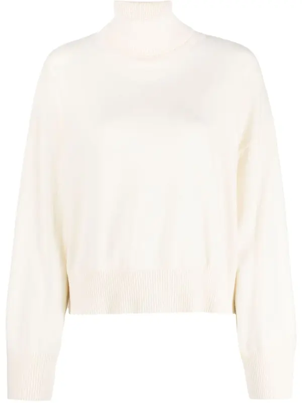 P.a.r.o.s.h Roll-neck Cashmere Sweater - White