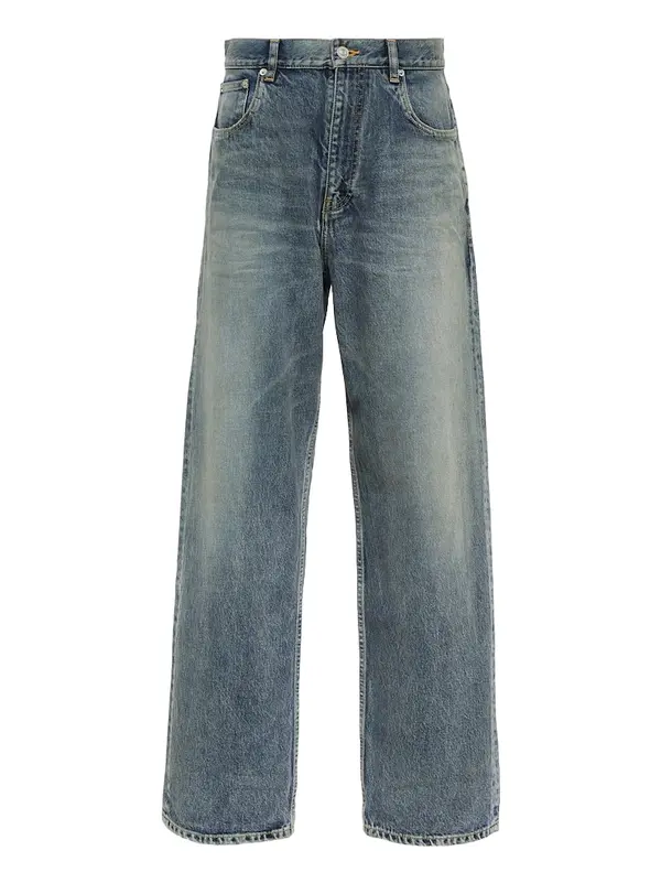 Balenciaga Mid-rise Wide-leg Jeans - Blue