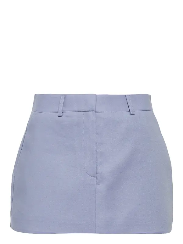 THE FRANKIE SHOP Isle Mini Skirt - Blue