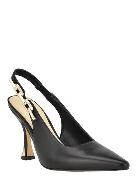Nine West Veroni Leather Slingback Pumps - Blk01