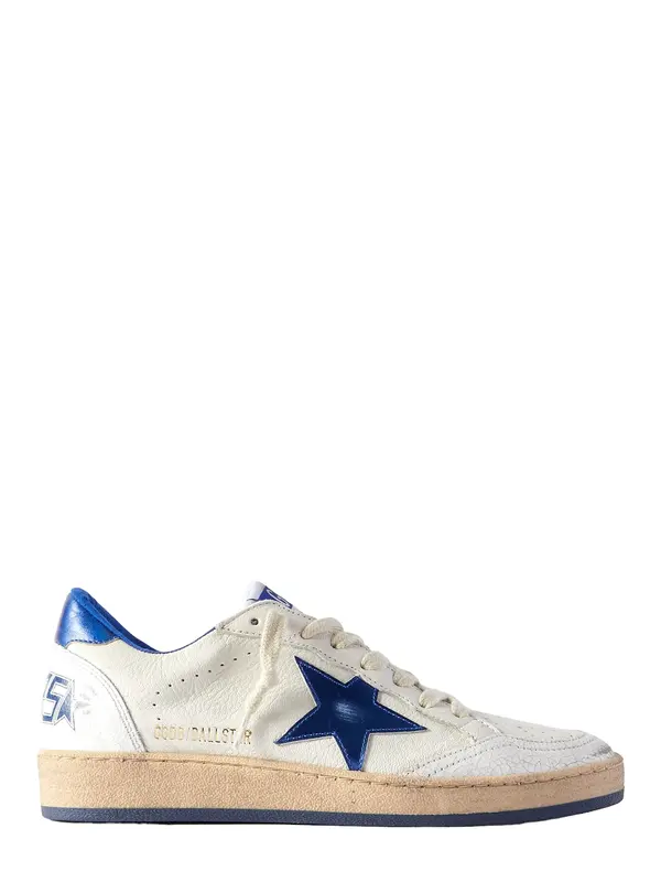 GOLDEN GOOSE Ball Star Leather Sneakers - White
